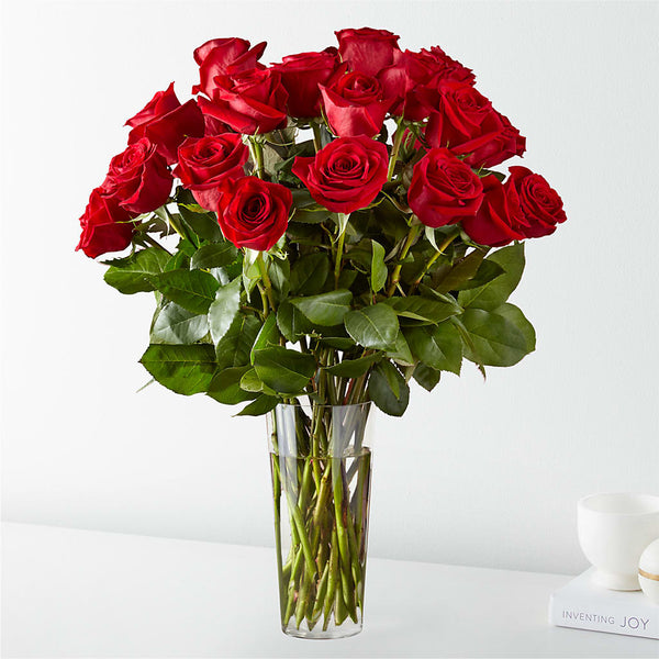 Long Stem Red Rose Bouquet – red flower arrangement | Jonesborough, TN ...